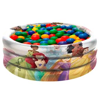 Piscina 100L Inflável Infantil Princesas Disney+50 Bolinhas - ETITOYS ...
