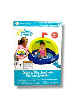 Piscina e aspersor Sandcastle Sun Smart Splash N Play Kids - Boia ...
