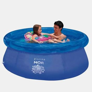 Piscina Mor Splash Fun 1000 Litros 1,65m Borda Inflável - Piscina ...