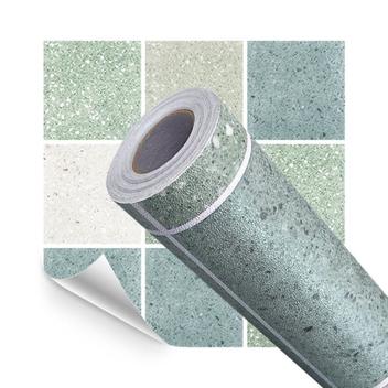 Piso Adesivo Vinilico Tons Verde Quadrado Lavavel Textura 500x60cm ...