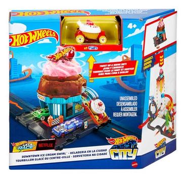 Pista Sorveteria Na Cidade + Carrinho Hot Wheels City Mattel - Pistas de Brinquedo - Magazine Luiza