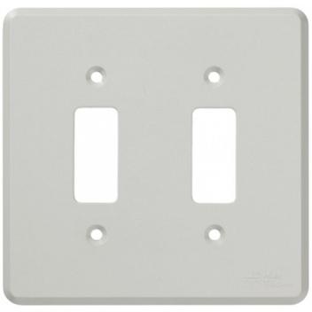 Placa 4 x 4 1tecla + 1tecla cinza classica mectronic - MARCA GENERICA ...