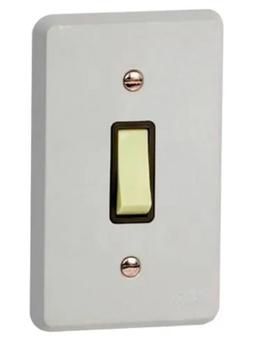 Placa com 1 interruptor simples Cinza Universal - Alumbra ...