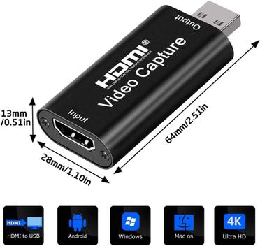Placa de captura hdmi X USB captura vídeo 4k link - Knup - Peças para ...