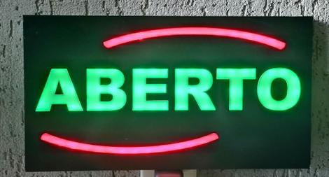 Placa de led neon - aberto - TTL Painéis - Placa Decorativa - Magazine ...