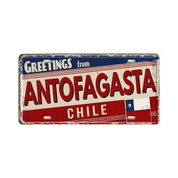 Placa De Licença De Países Da América Do Sul, Decoração De Parede De ...