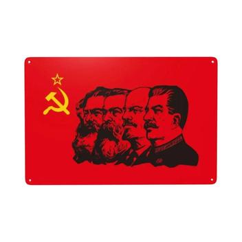 Placa De Metal Vintage De Joseph Stalin URSS Comunista Rússia Retângulo ...