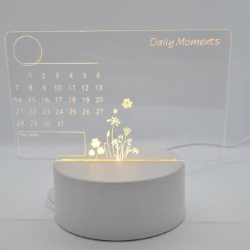 Placa De Notas Criativa Led Night Usb Com Caneta E Apagador - SBS ...