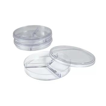 Placa De Petri 90 X 15 Mm - Divisão 3 Partes - 60 Unidades - Cral ...