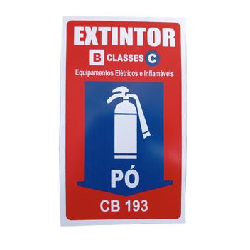 Placa de Sinalização de Extintor Pó BC - Pontual extintores ...