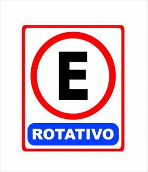 Placa de Sinalização Estacionamento Rotativo - Sericell - Placa de ...