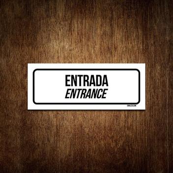 Placa De Sinalização Setor - Entrada Entrance-23x9 - Sinalizo - Placa ...