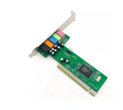 Placa De Som Pci Chipset C-Media Cmi8738 4 - Pci Soumnd Card - Peças ...