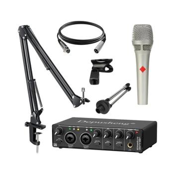 Placa de Som Profissional Depusheng MD22 - Interface de Áudio para ...