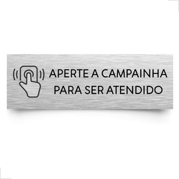 Placa de Toque a Campainha Para ser Atendido 30x10cm - Placa forte ...