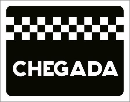 Placa Decorativa - Chegada Corrida 18X23 - Sinalizo - Placa de ...