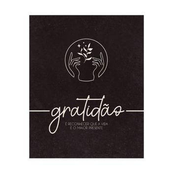 Placa Decorativa Decoração Frase Gratidão 20x25 - Estúdio Amora - Placa ...