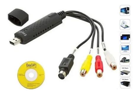 Placa Easy Capture Vídeo Externo Via Usb E Captura Áudio Nf - Easycap ...
