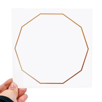 Placa Grafico Decágono PVC 15x15cm - Radionica Radiestesia - Dhonella ...