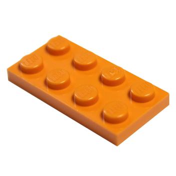 Placa LEGO 2x4 Laranja Brilhante (2 unidades) - Blocos de Montar ...