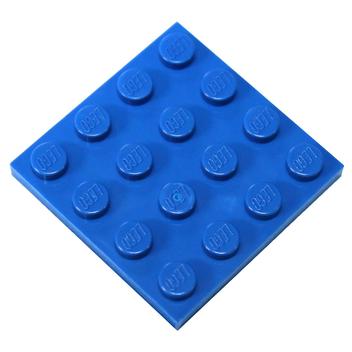 Placa LEGO 4x4 (Azul Brilhante) - Pacote com 50 Peças - Blocos de ...