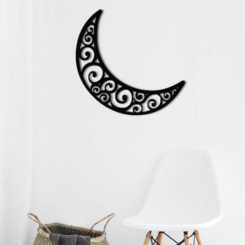 Placa Lua Vazada Em Mdf 6Mm - Wood Art - Placa Decorativa - Magazine Luiza