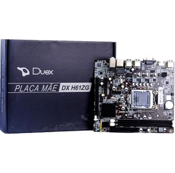 Placa Mãe Duex DX H61ZG Box para Intel LGA 1155 Memória DDR3 Som Video ...