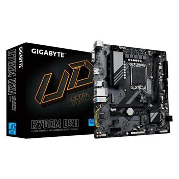 Placa Mãe Gigabyte B760M DH2 (rev.1.0), Intel LGA1700, Micro ATX, DDR4 ...