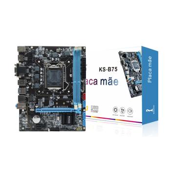 Placa Mãe Kingster PCI Express Chipset Intel LGA 1155 Socket I3/I5/I7 ...