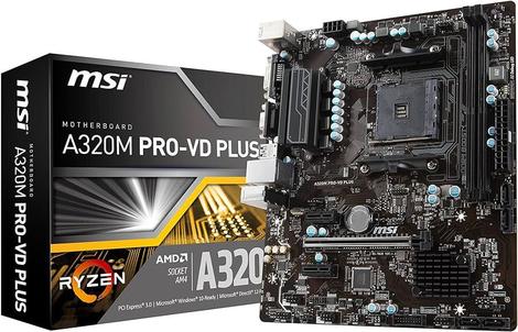 Placa Mãe Msi A320m Pro-vh Plus Socket Am4 - GIGABYTE - Placa Mãe ...