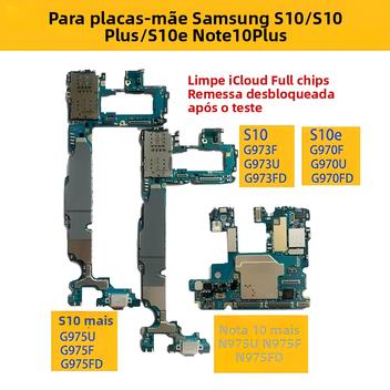 Placa-mãe Samsung Galaxy S10 S10Plus S10e Note 10Plus Desbloqueada ...