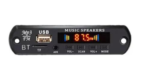 Placa Mp3 Player Usb Tf Fm Aux Cx Amplificadas 12V Bluetooth - Yabox ...