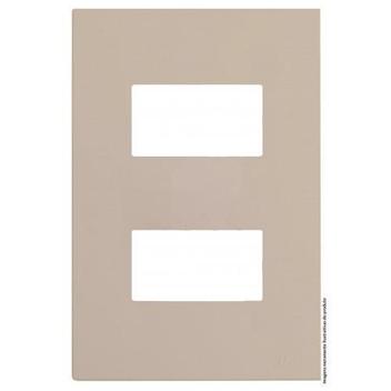 Placa Para 2 Modulos Separados Com Suporte 4X2 Brs12427-3Fe. - Blux ...