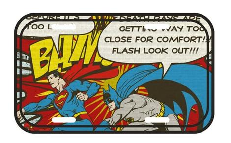 Placa Parede Metal Dc Batman E Superman Bam - Incasa - Placa Decorativa ...