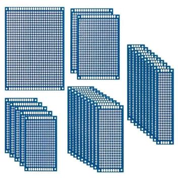 Placa Pcb Azul Protótipo Placas De Circuito Dupla Face Kit Eletrônico ...