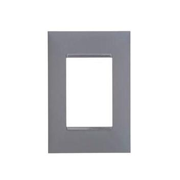 Placa Pial Plus+ 4X2cm Três Postos Cinza - Pial Legrand - Espelho ...