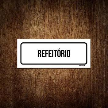 Placa Sinalização - Setor Refeitório (23X9) - Sinalizo.Com - Placa de ...