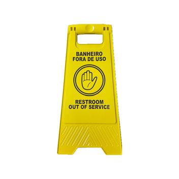 Placa sinalizadora tipo cavalete banheiro fora de uso - ROMHER - Placa ...
