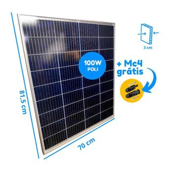 Placa Solar 100W - 60Hz Energias - Resun Solar - Placa Solar - Magazine ...
