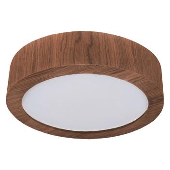 Plafon Wood Madeira Redondo Led 12W Bivolt Imbuia - Adrilustres ...
