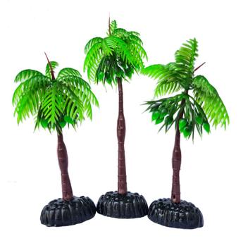 Planta Artificial Coqueiro com 3 un Decoração p/ Aquário - VIGOAR ...