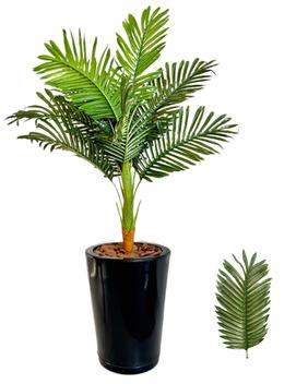 Planta Artificial Palmeira Coqueiro + Vaso Completo Cores - Flor Imp ...