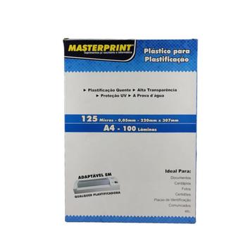 Plástico Para Plastificação A4 220X307 0,05Mm 100Un - Masterprint ...