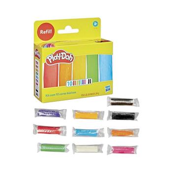 Play doh kit com 10 cores massinha basicas - hasbro - Massinha - Magazine Luiza