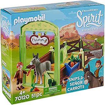 Playmobil DreamWorks Spirit: Snips, Señor Carrots e Barraca para ...