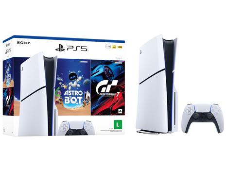 PlayStation 5 Disk 2025 1TB 1 Controle Branco Sony com 2 Jogos - PS5 ...