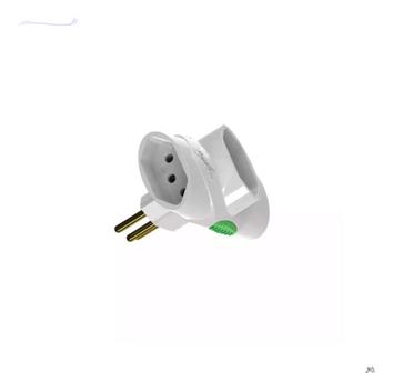 Plug 3 Tomada 2p+t 10a Branco Daneva Benjamin Casa Eletrícos - Plugs e ...