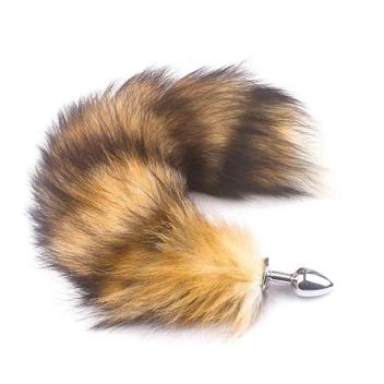 Plug Anal 3 cm Rabo Grosso de Raposa, Guaxinim e Marrom 30cm - Sade's ...