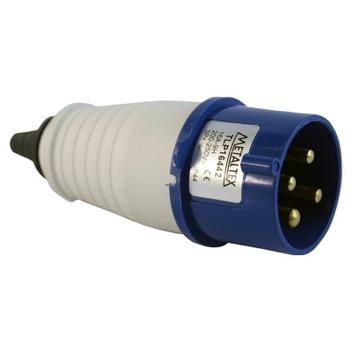 Plug Blindado 3P + Terra Azul 16A 220v Metaltex - Plugs e Adaptadores ...