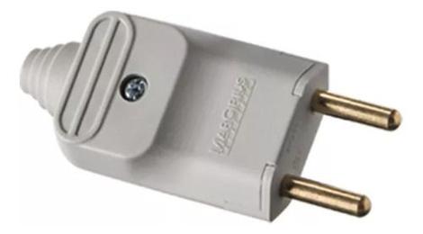 Plug Macho 2P 20A Cinza C/ Prensa Cabos PLD2-2 - Margirius - Plugs e ...